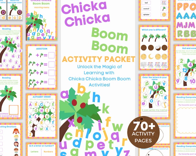 Chicka Chicka Boom Boom Craft First Day of School Activity Alphabet ...