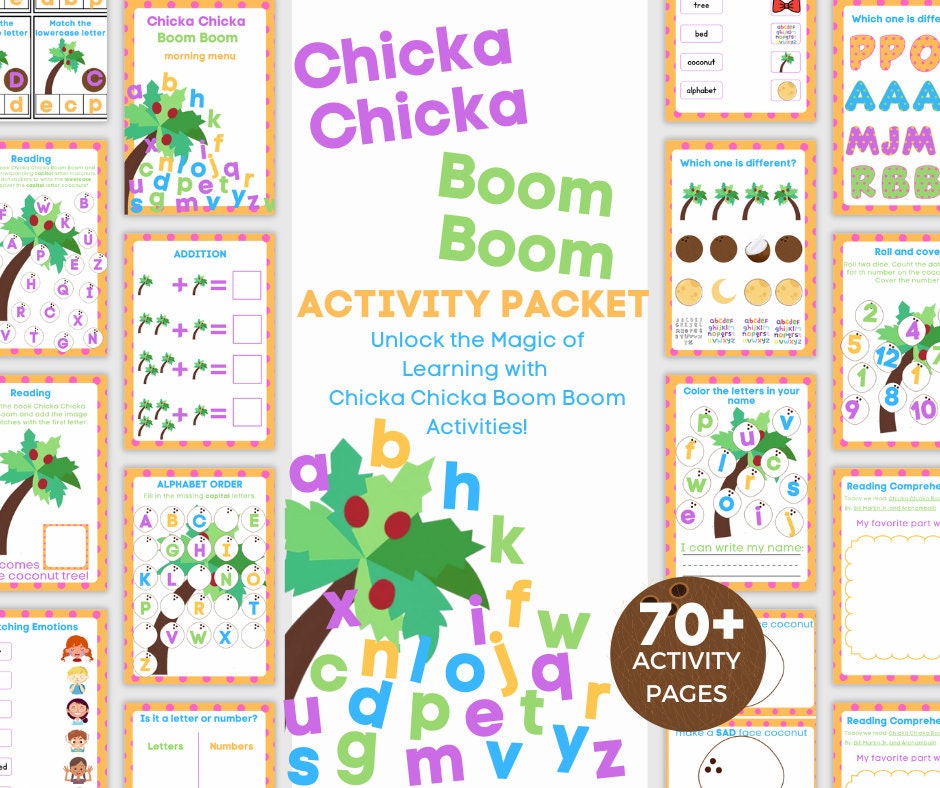Chicka Chicka Boom Boom Activity Packet | Digital Download for Pre-k ...
