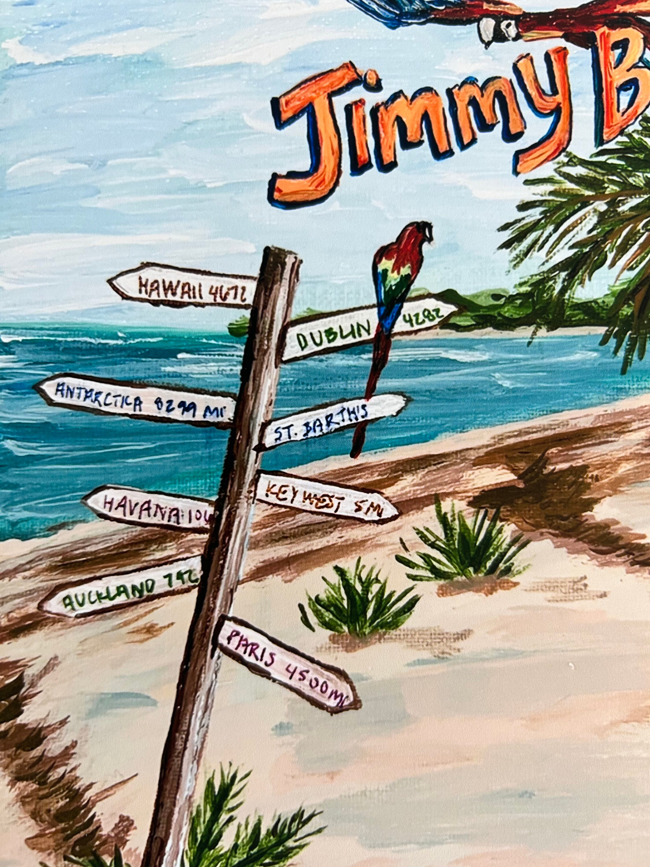 8 X 8 Jimmy Buffett Print - Etsy