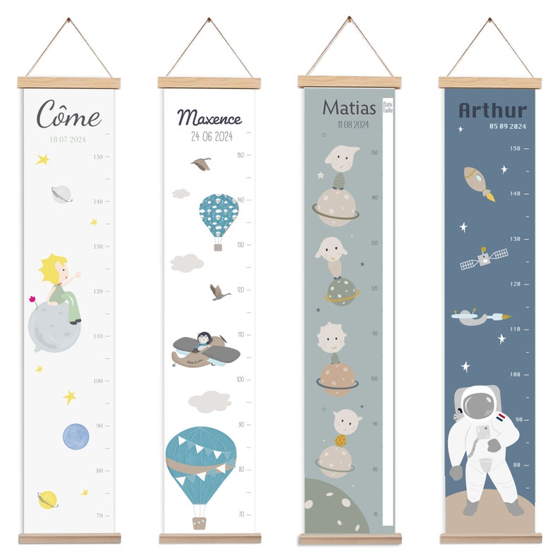 Fabric Height Chart With Space Theme Personalized With the Baby's First ...