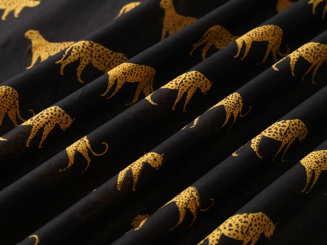 100% Tiger Print Baumwollstoff,Laufstoff, Tiger Block Print Stoff ...