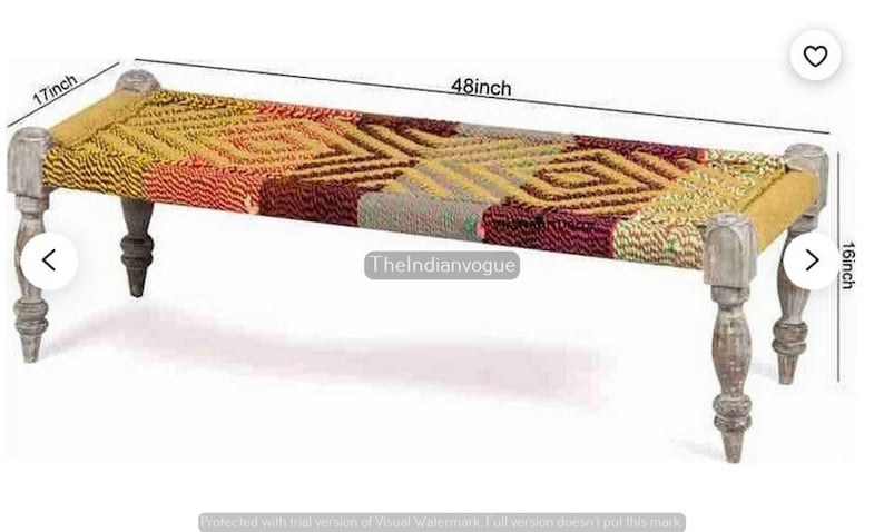 Traditional Indian Khat Handcrafted Ethiopian Khat Bed Unique Cultural ...