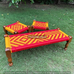 Traditional Indian Khat Handcrafted Ethiopian Khat Bed - Unique ...