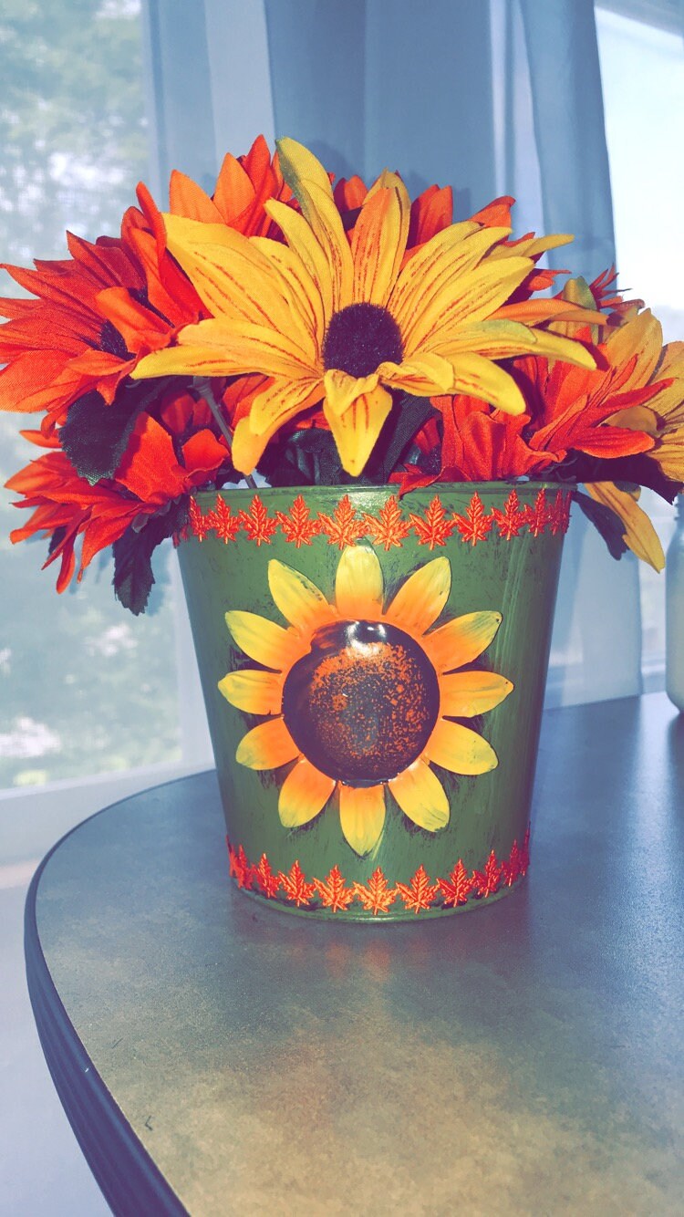 Sunflower Bucket - Etsy