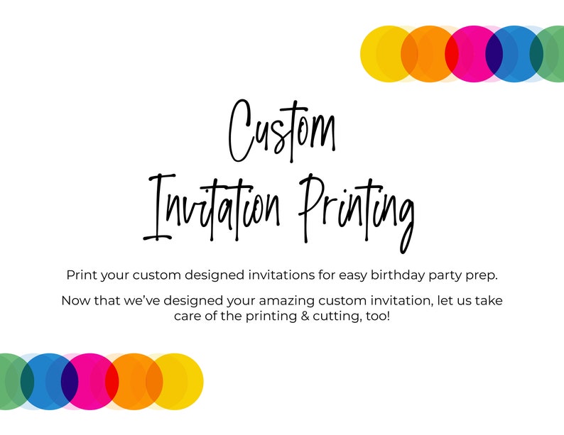 Custom Invitation Printing - Etsy