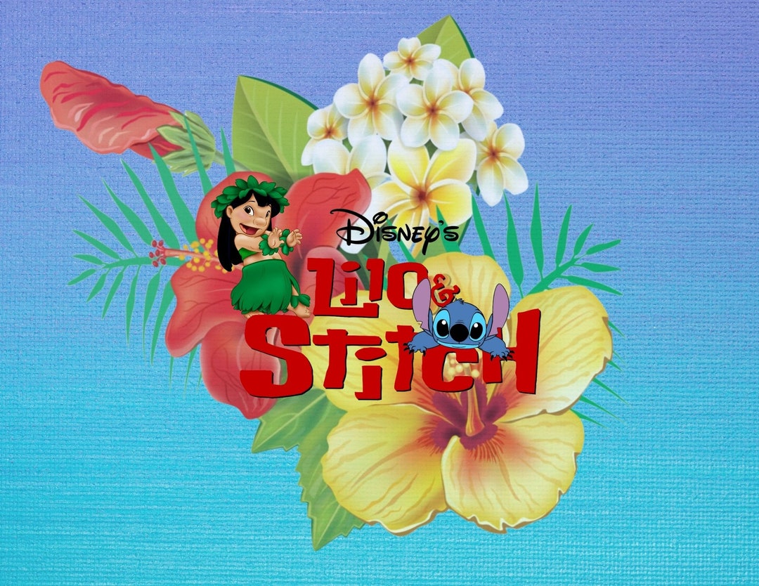 Lilo and Stitch Digital Graphic - Etsy