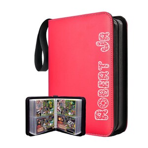 Baseball Cards Binder, Kids Football Custom Trading Card Holder Sports ...