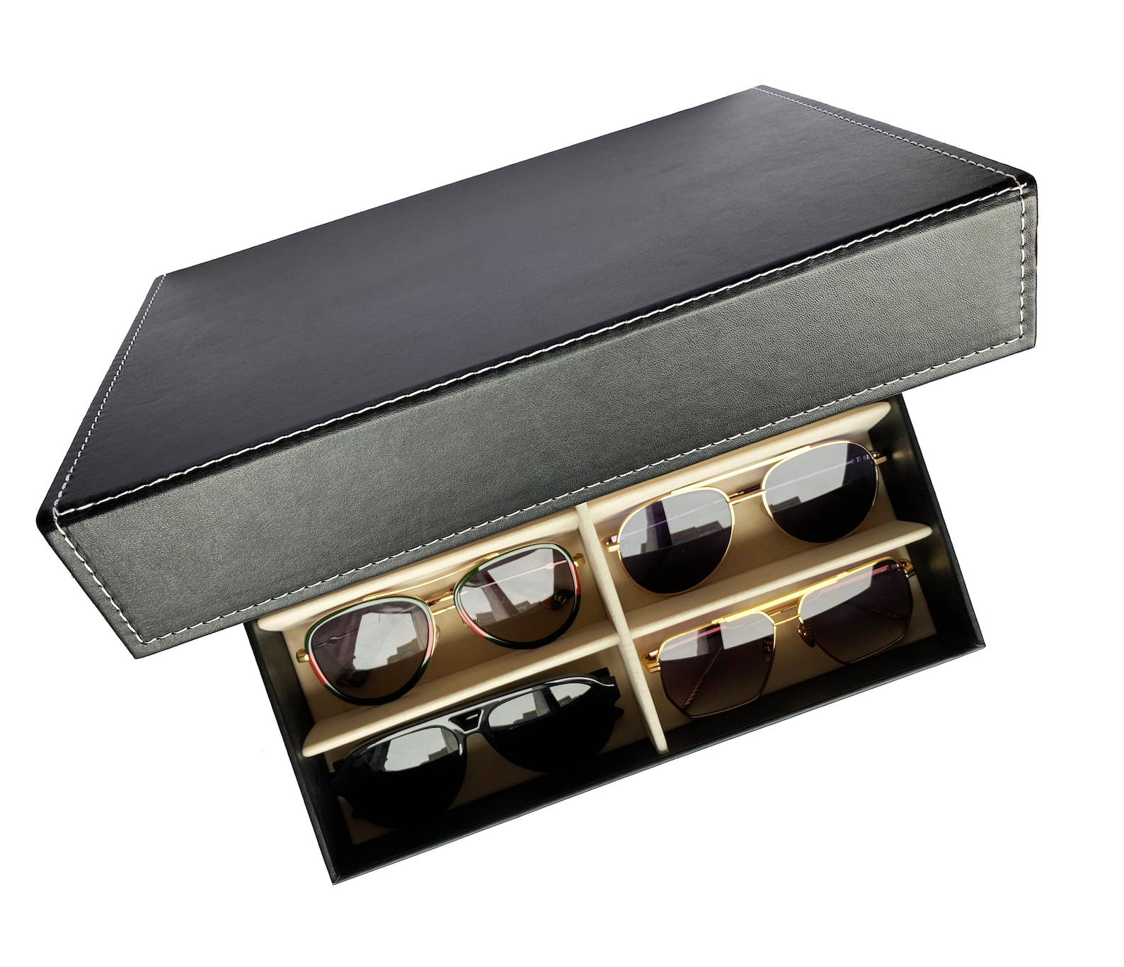 Sunglasses Case Personalized Leather Black Multi Sunglasses - Etsy