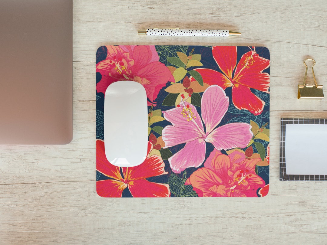 Mouse Pad Flowers Mousepad Summer Cute Office Decor for Women - Etsy