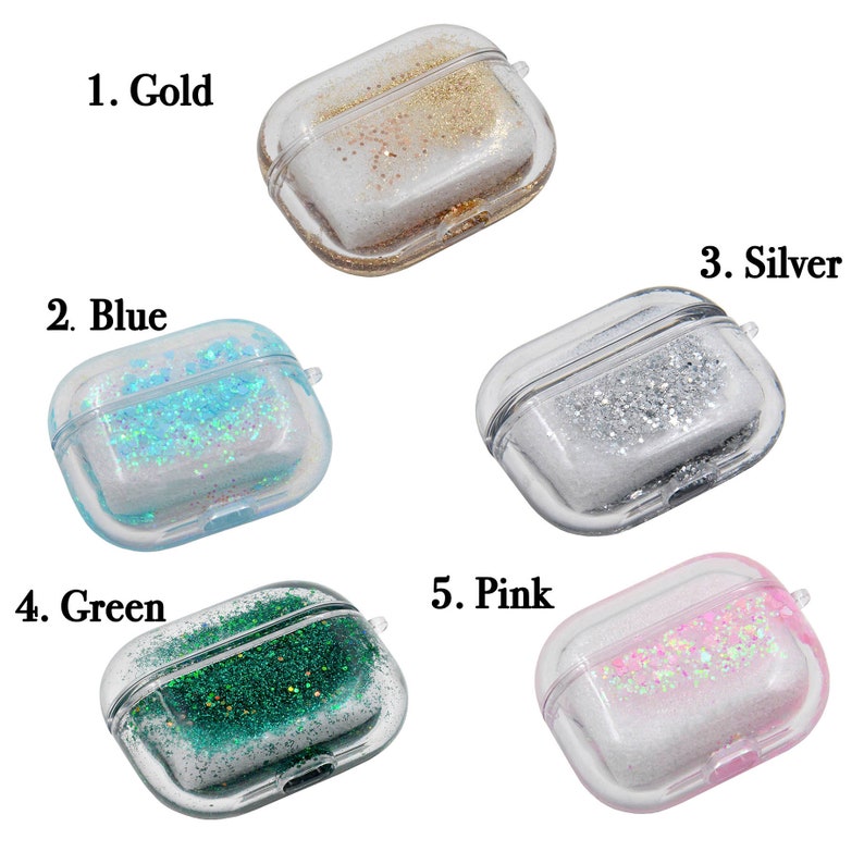 Blue Glitter Case for Airpods Pro Case Custom Personalized | Etsy