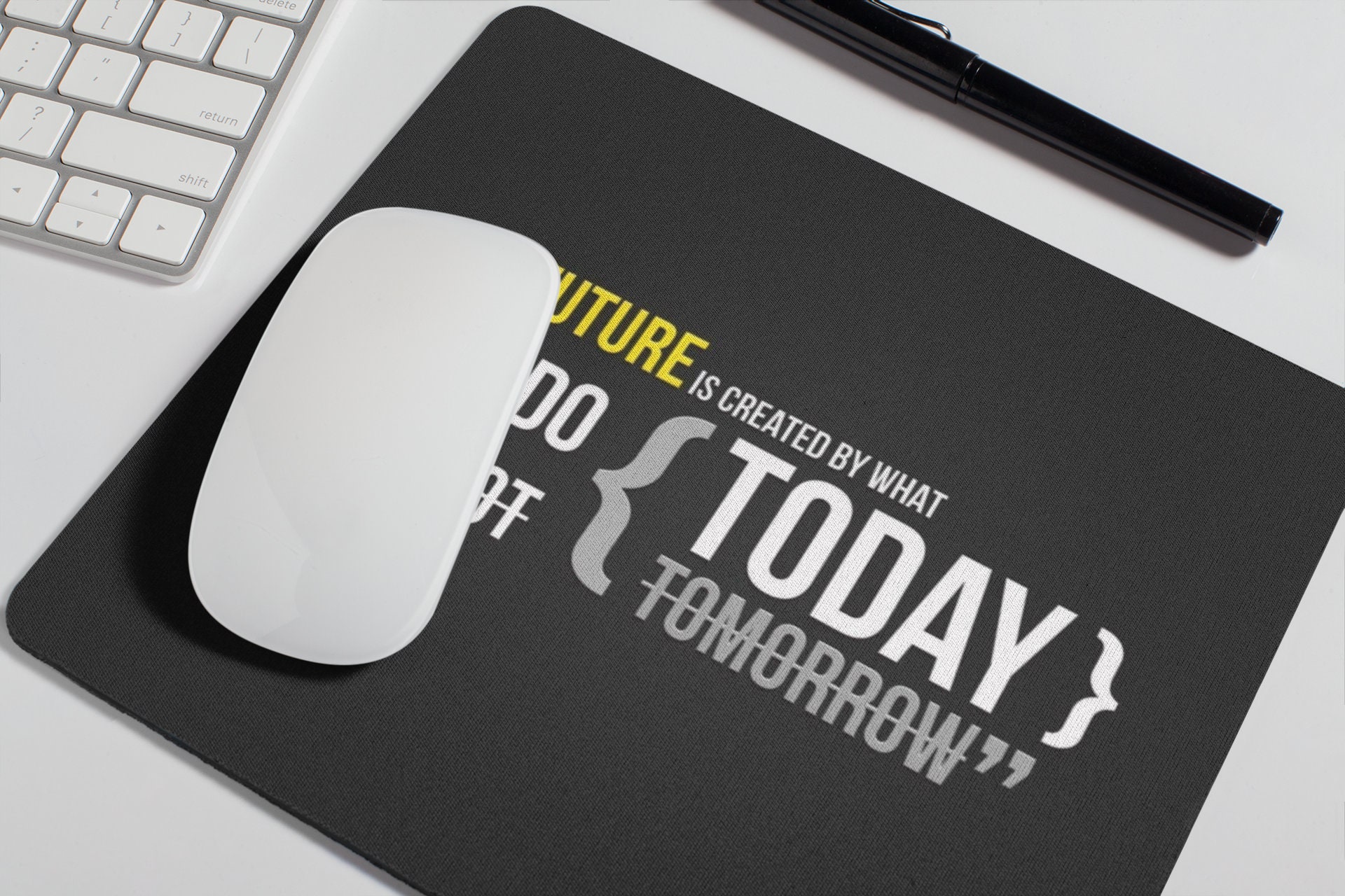 Mouse pad Funny Cute Mousepad Quote office Motivational Quote | Etsy