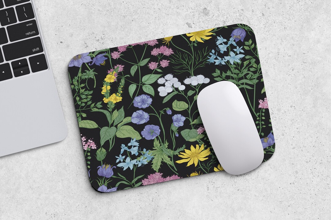 Mousepad Meadow Flowers Aesthetic Office Decor Desk Mat Accessories ...