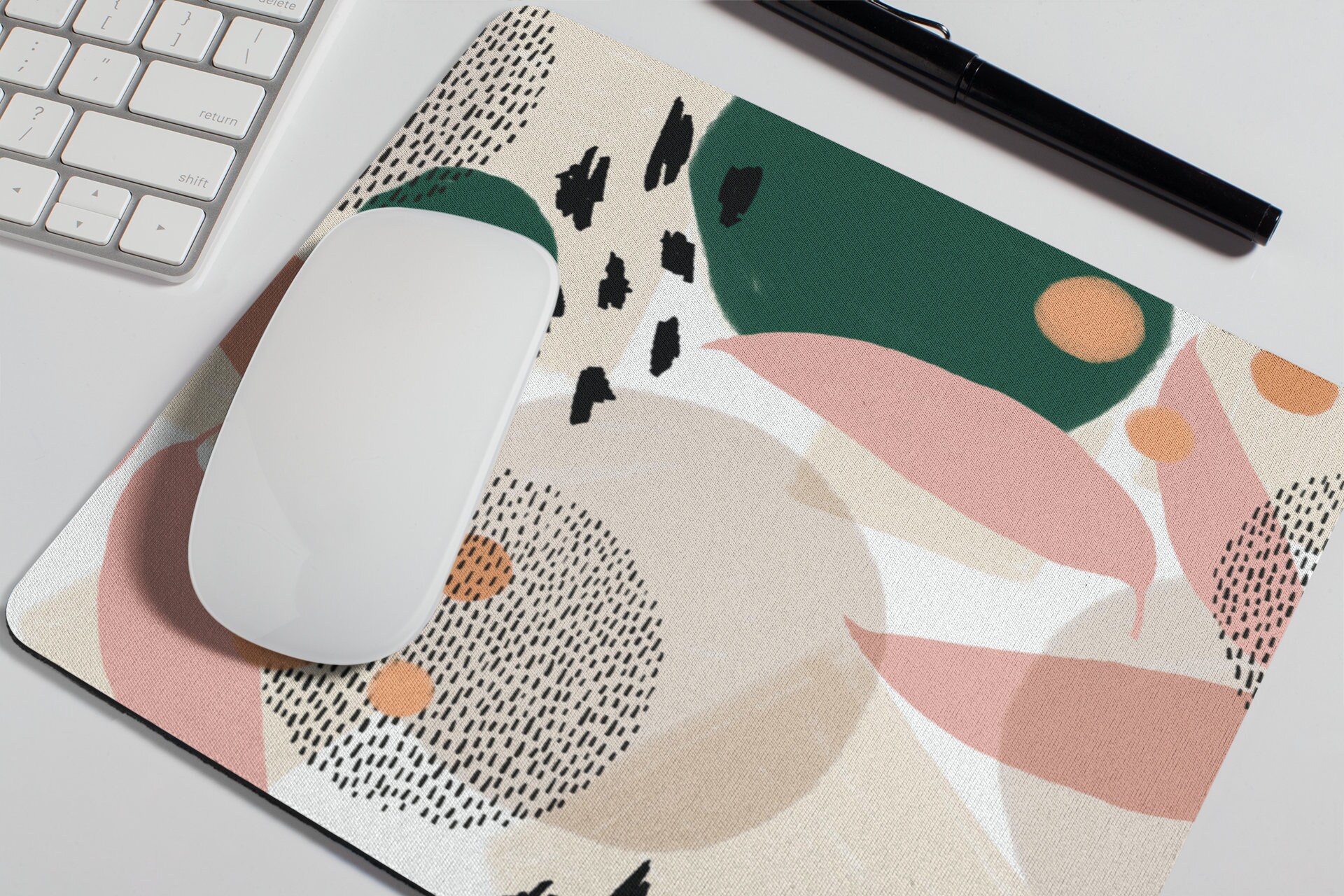 Aesthetic Mouse Pad Pastel Mousepad Modern Abstract Office - Etsy India