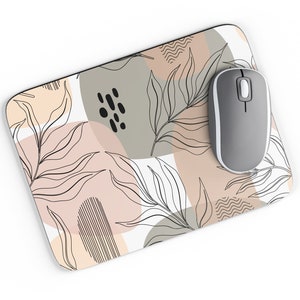 Aesthetic Mousepad Abstract Mouse Pad Modern Office Decor for Women ...