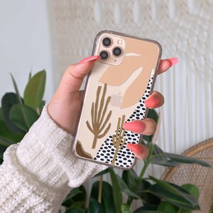 Beige Aesthetics Case for iPhone 15 Pro iPhone 14 Plus Floral Case for ...