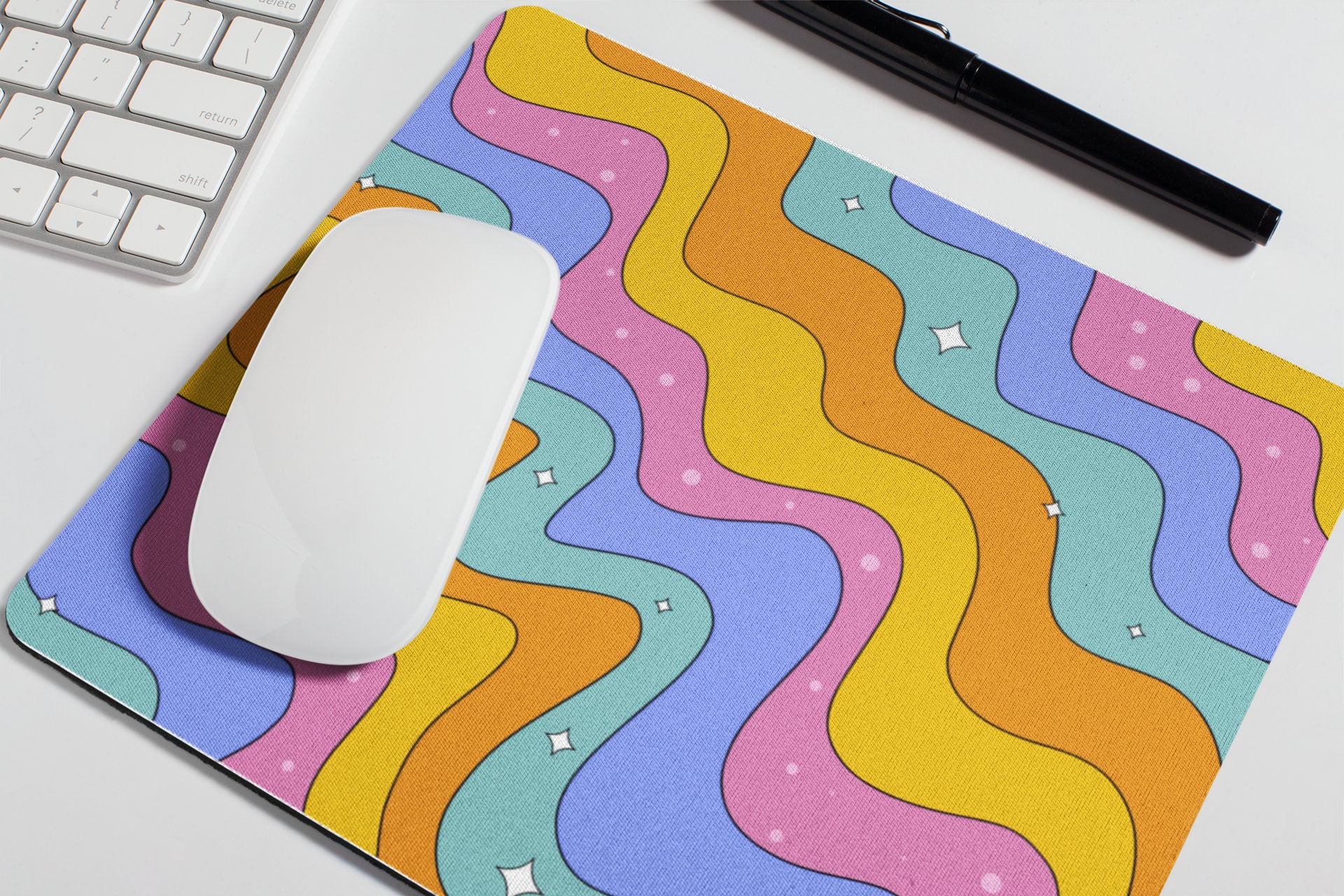 Mouse Pad Groovy Mousepad Office Decor for Women Desk - Etsy