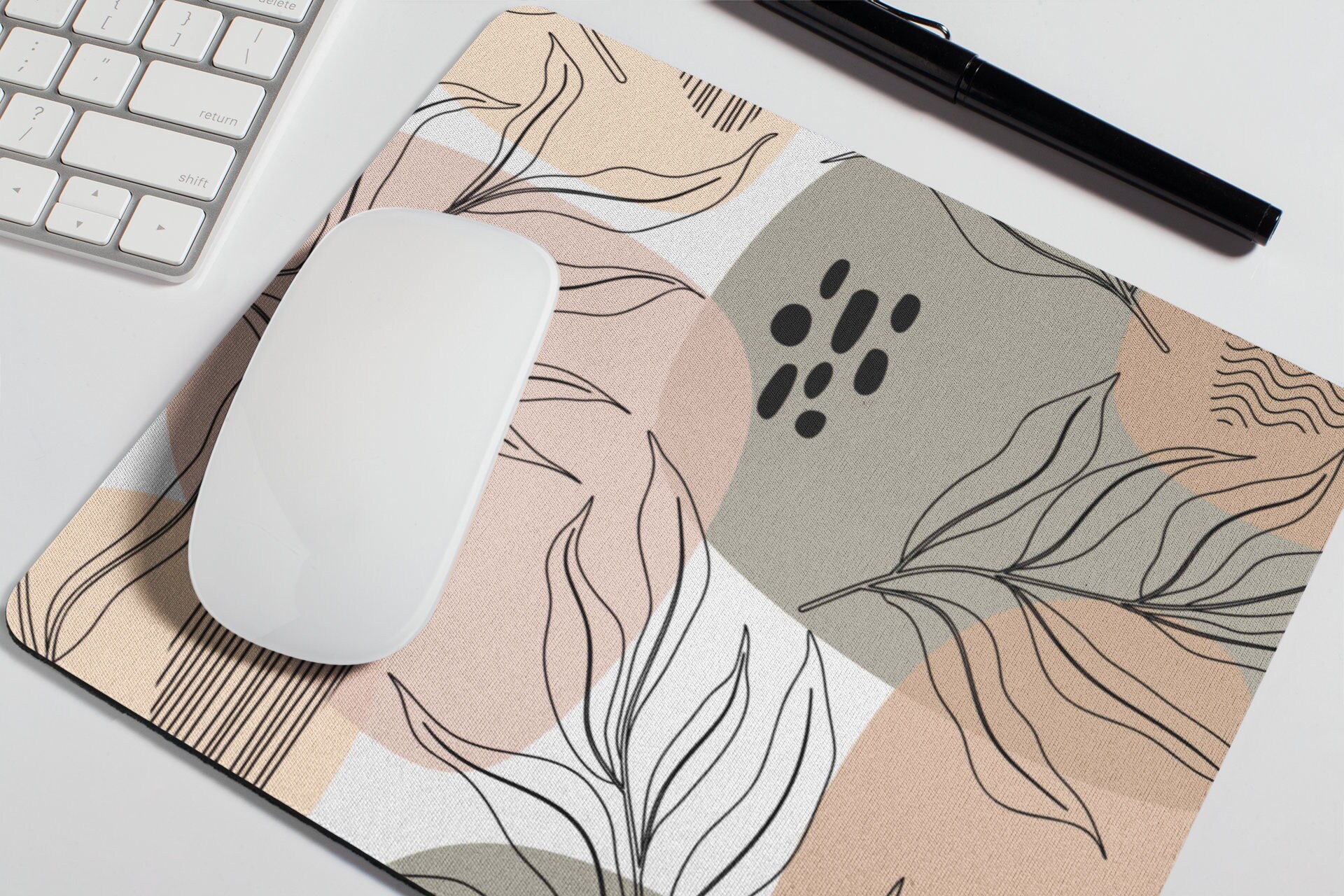 Aesthetic Abstract Mouse Pad Modern Mousepad Office Decor for - Etsy Israel