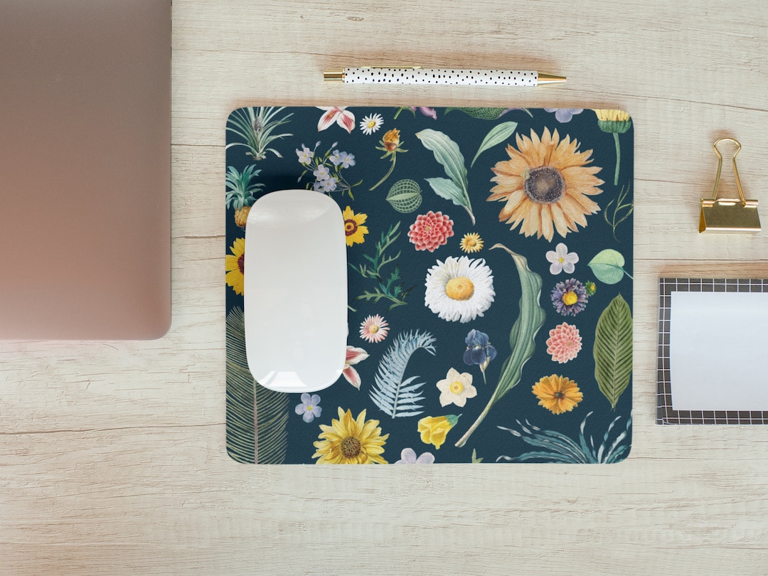 Mouse Pad Floral Mousepad Botanical Office Decor for Women - Etsy