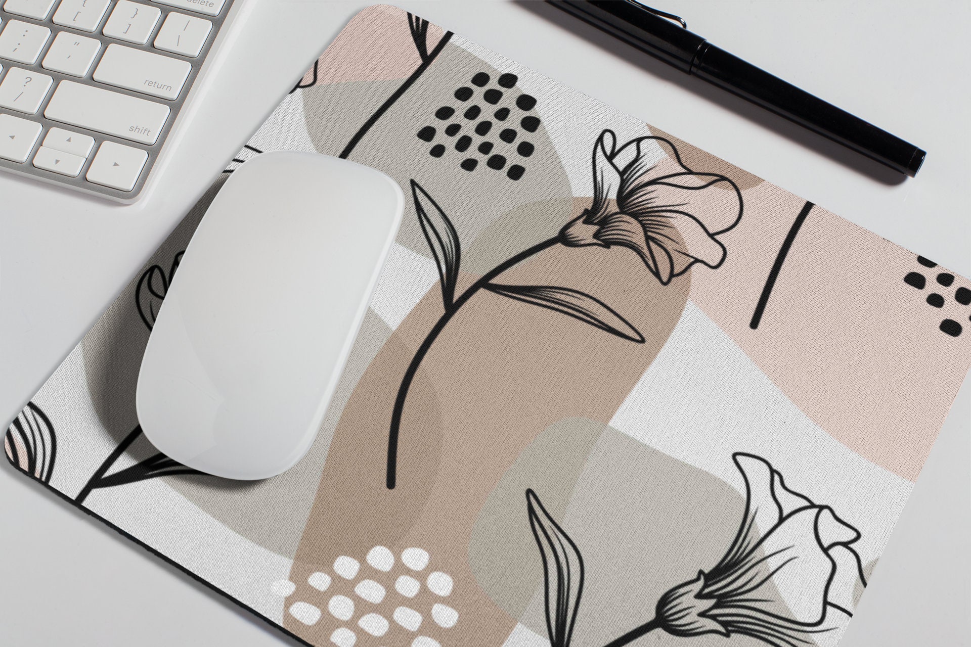 Aesthetic Mouse Pad Modern Abstract Mousepad Office Decor for | Etsy