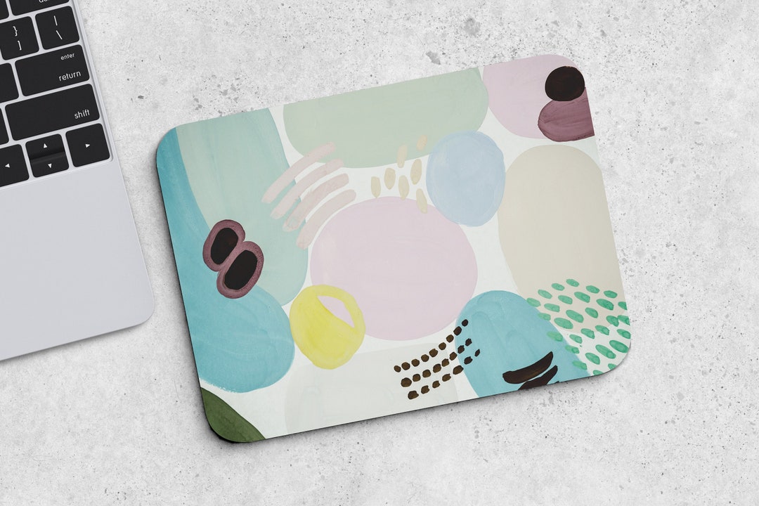 Custom Mouse Pad Abstract Mousepad Pastel Office Decor Desk Mat ...