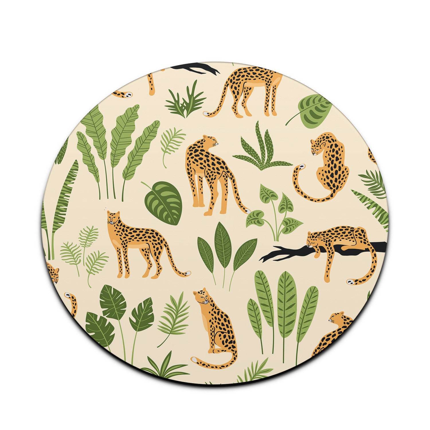 Aesthetic Mouse Pad Vintage Cheetah Mousepad Beige Office - Etsy
