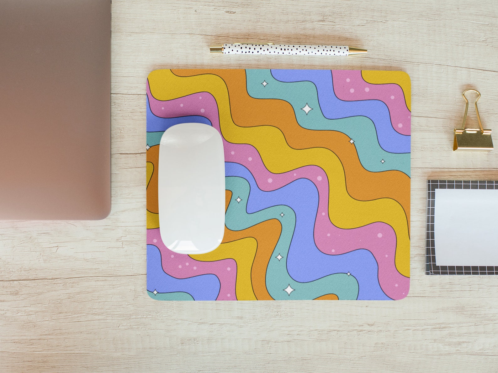 Mouse Pad Groovy Mousepad Office Decor for Women Desk - Etsy