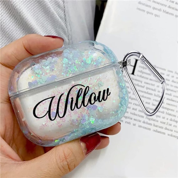 Blue Glitter Case for Airpods Pro Case Custom Personalized | Etsy
