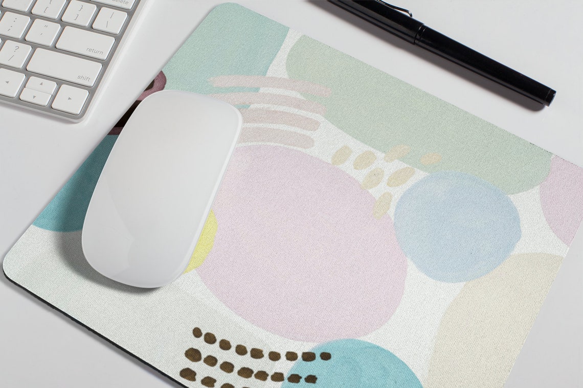 Custom Mouse Pad Abstract Mousepad Pastel Office Decor for - Etsy