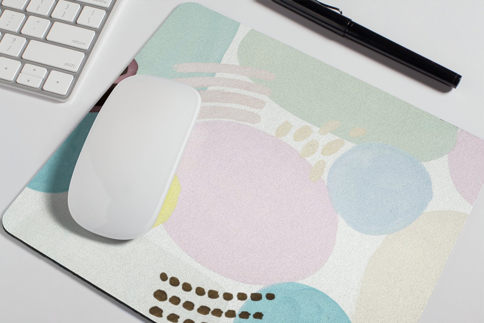 Custom Mouse pad Abstract Mousepad Pastel Office Decor for | Etsy