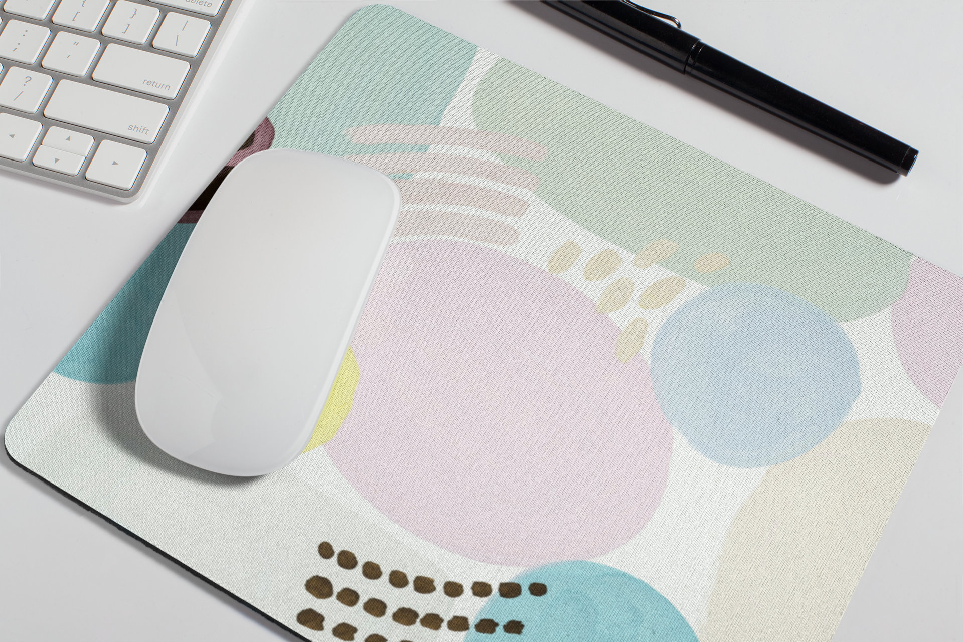 Custom Mouse Pad Abstract Mousepad Pastel Office Decor for - Etsy