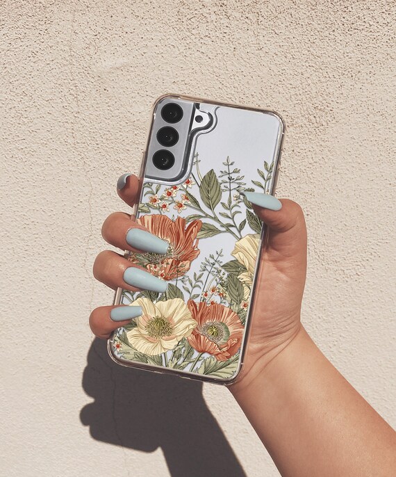 Beige Flowers Case for Samsung A52 5G for Galaxy S24 Case Fall for Galaxy A10e for Galaxy A20 for Samsung S23 Ultra Samsung A32 U298 Etsy UK
