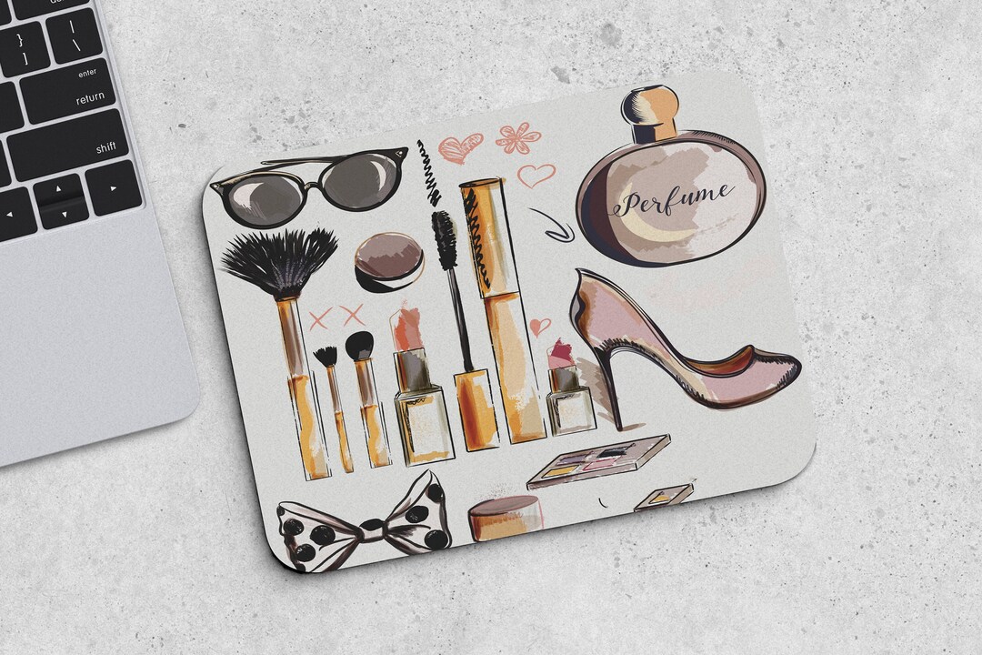 Makeup Mouse Pad Aesthetic Mousepad Cute Office Decor Make-up Women ...