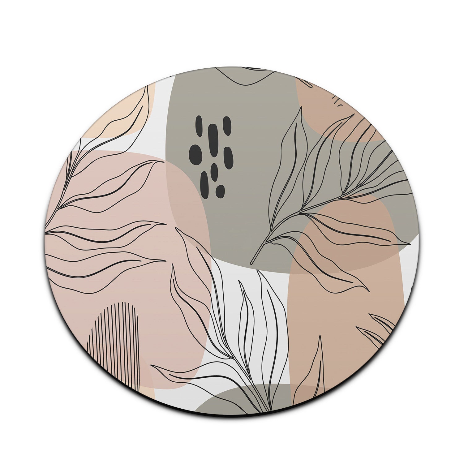 Aesthetic Abstract Mouse Pad Modern Mousepad Office Decor for Women ...