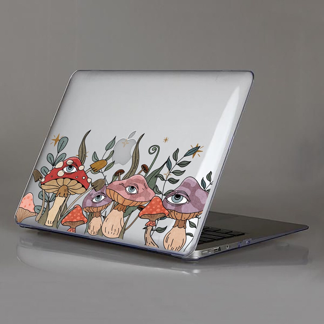Mushrooms Case for MacBook Air M3 2024 Groovy MacBook Pro Retina 11" 16 ...