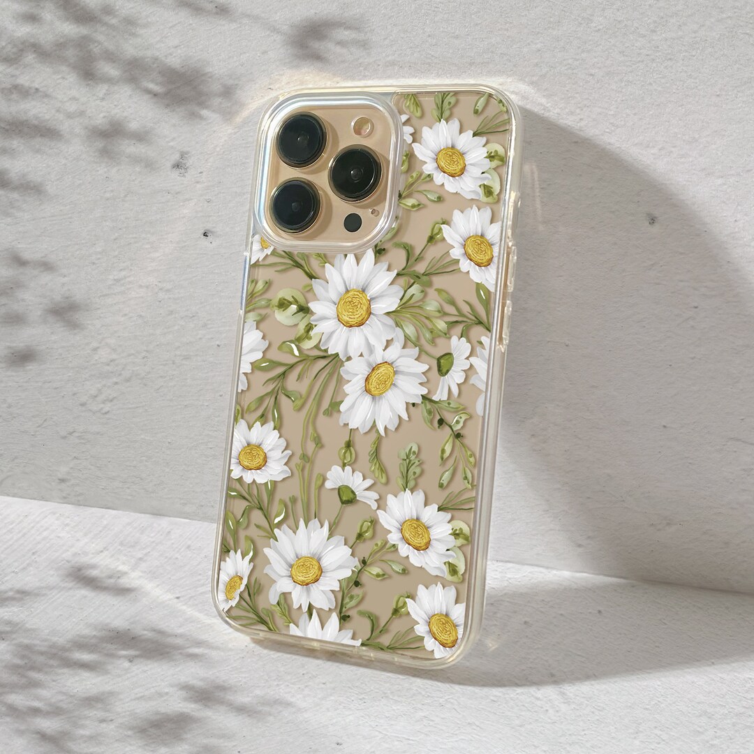 Daisy Case for iPhone 16 Pro Max iPhone 14 Plus Summer iPhone 13 Pro iPhone SE iPhone 15 Floral ...