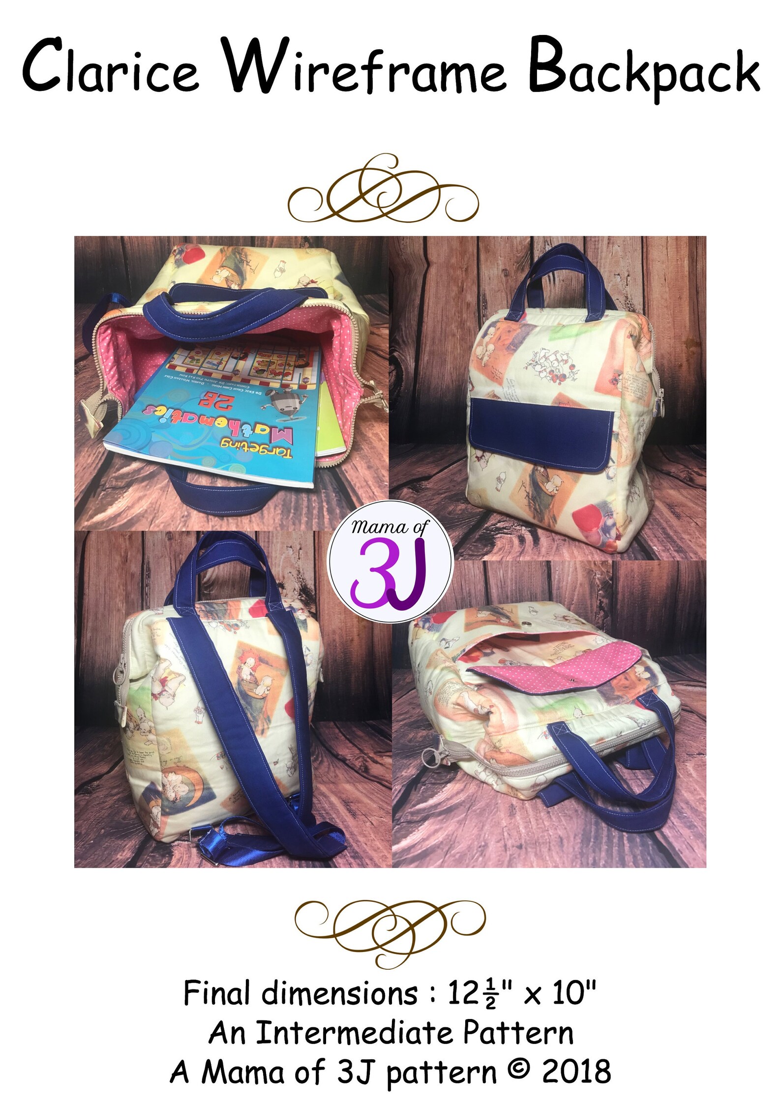 Clarice Wireframe Backpack PDF Pattern | Etsy
