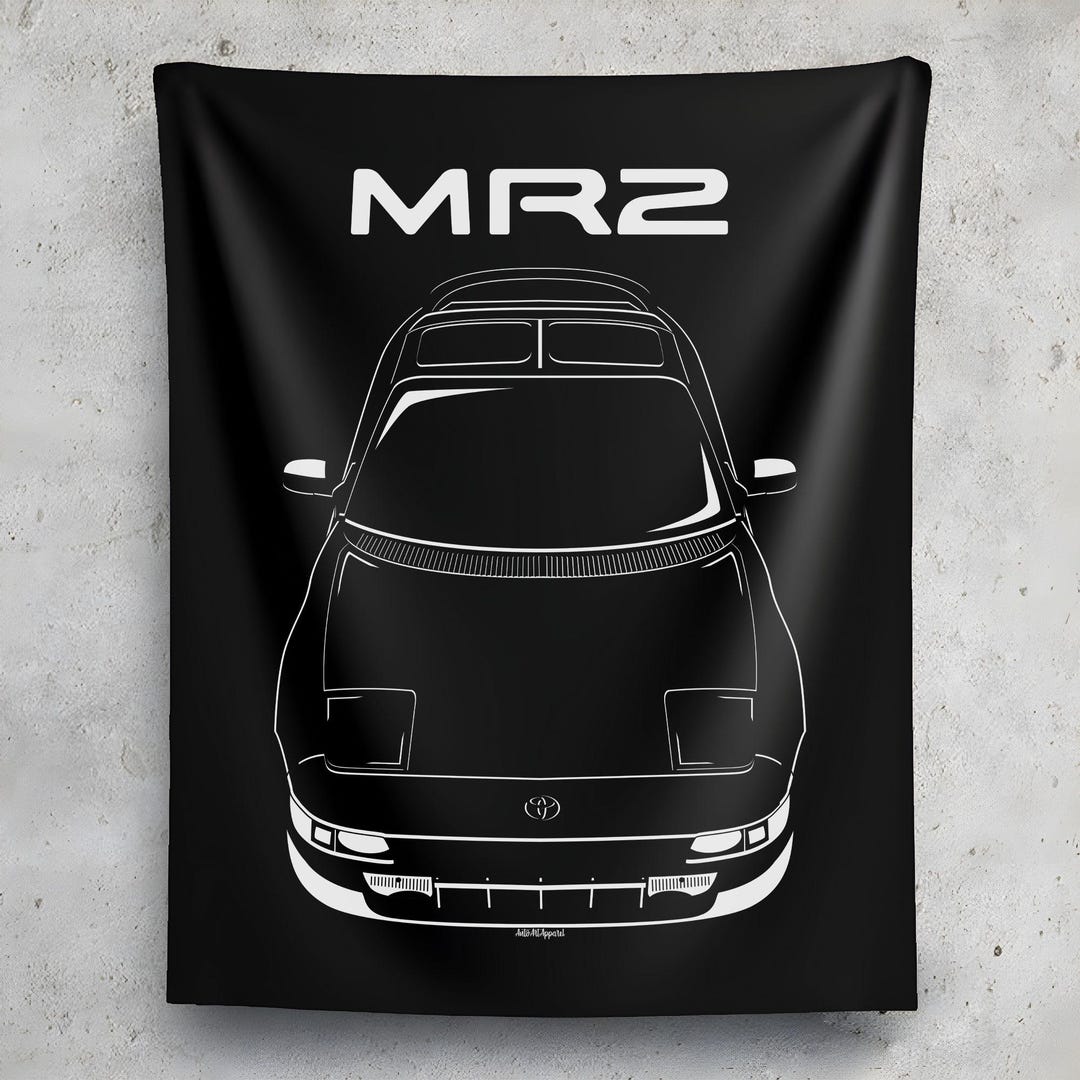 Toyota MR2 GT 2nd Gen W20 Tapestry Wall Art JDM Decor Garage Wall ...
