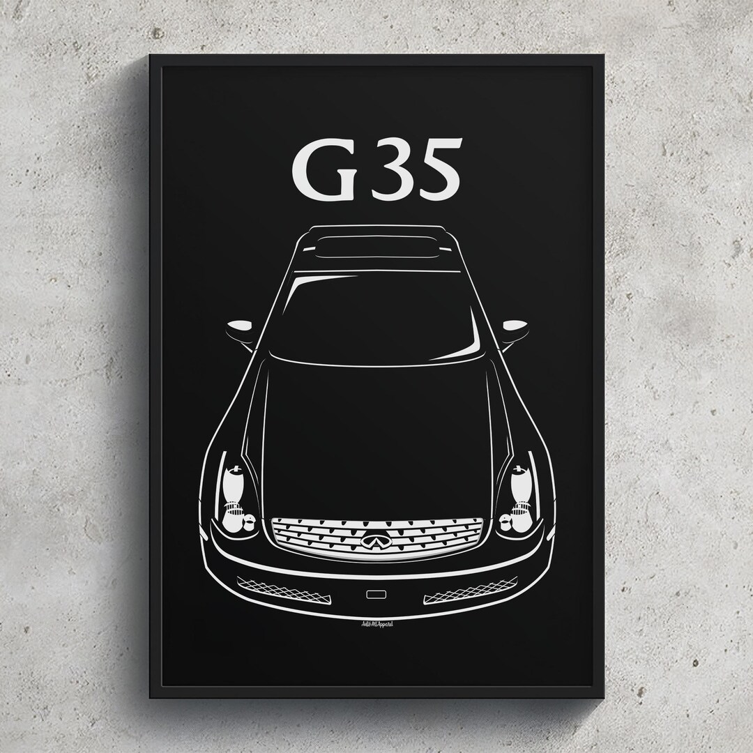 Infiniti G35 Coupe 3rd Gen 2003 2007 Poster JDM Print Man Cave Decor ...