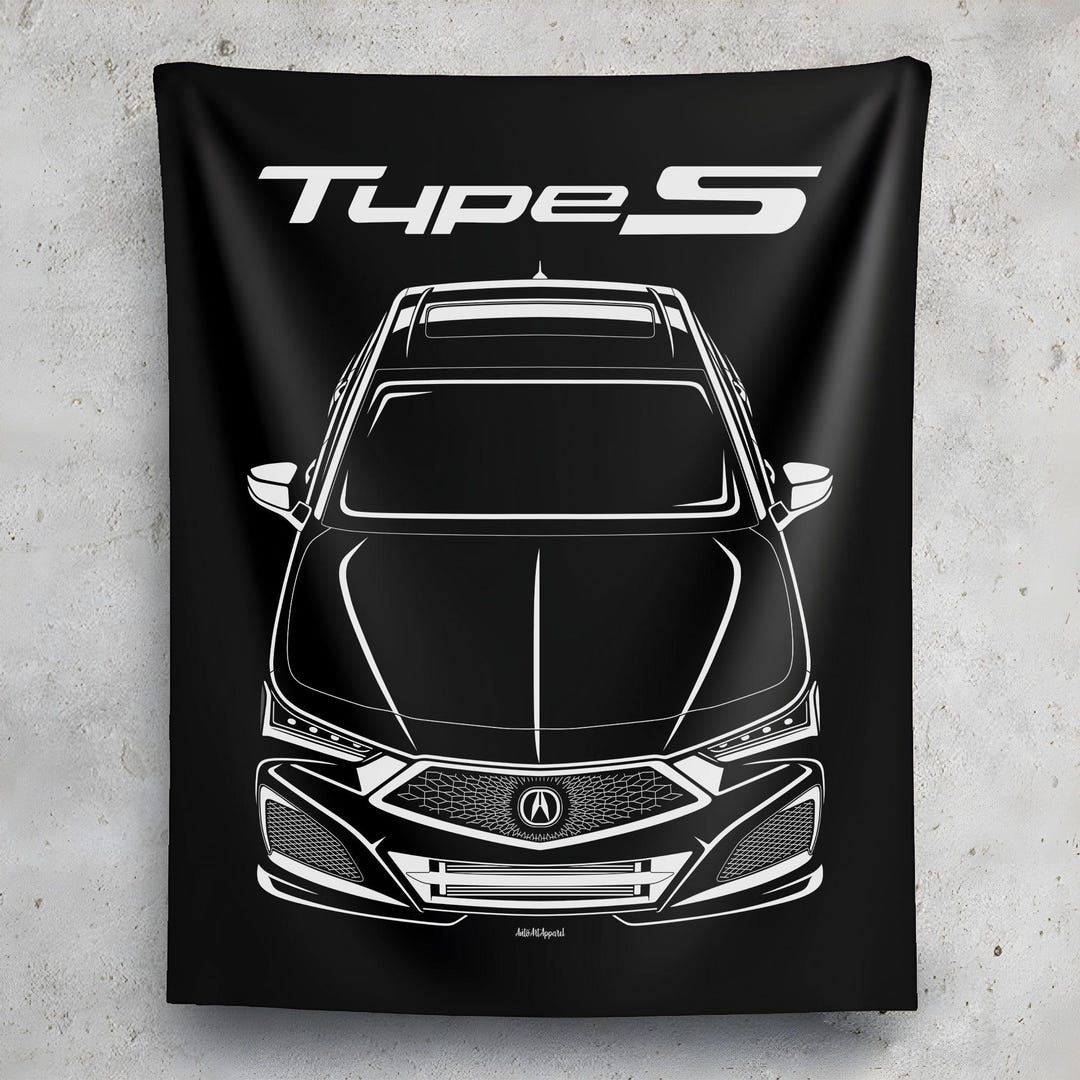 Acura TLX Type S 2021 2023 Tapestry Wall Art JDM Decor Garage Wall ...
