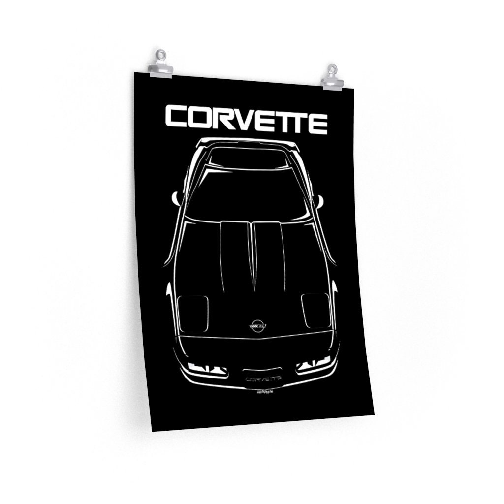 Chevrolet Corvette C4 Poster Corvette Wall Art Gifts | Etsy