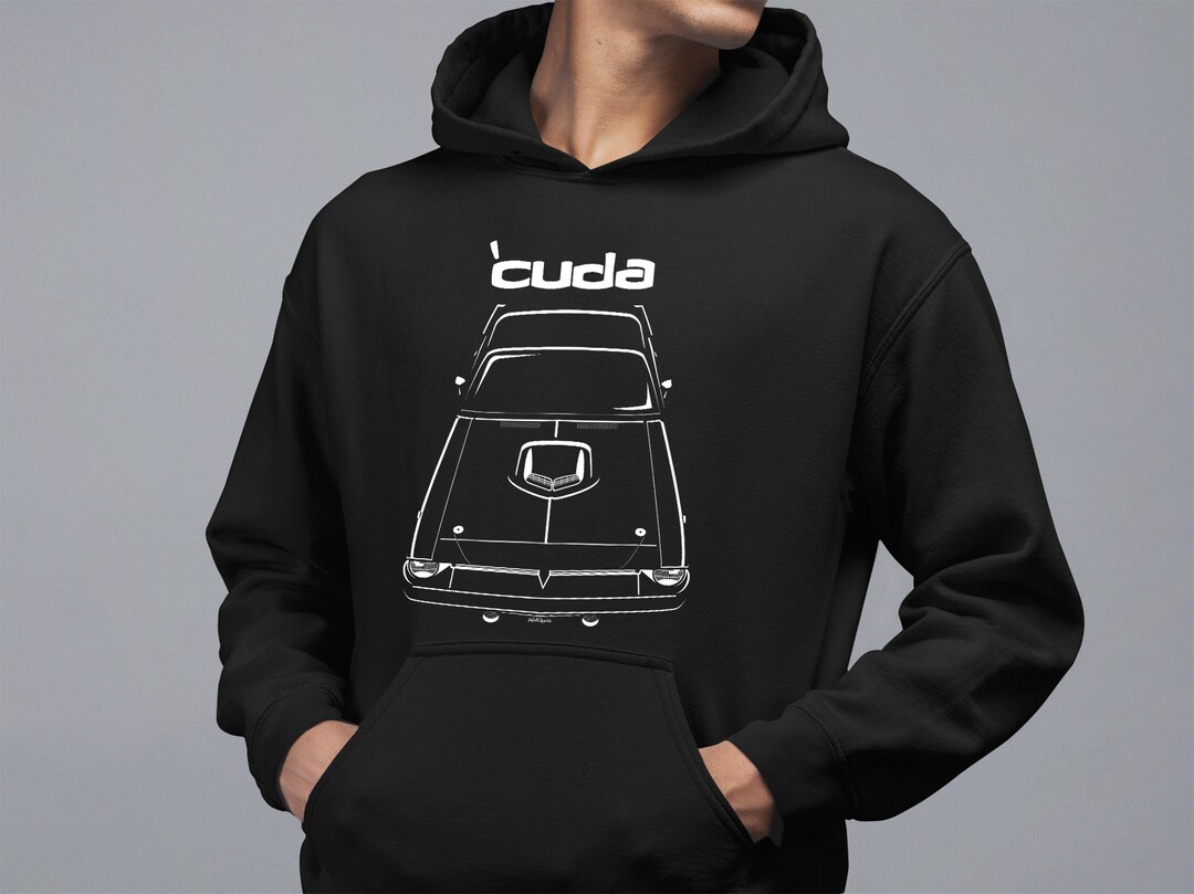 Plymouth Barracuda Hemi Cuda 1970 Multi-color Hoodie Cuda Hooded ...