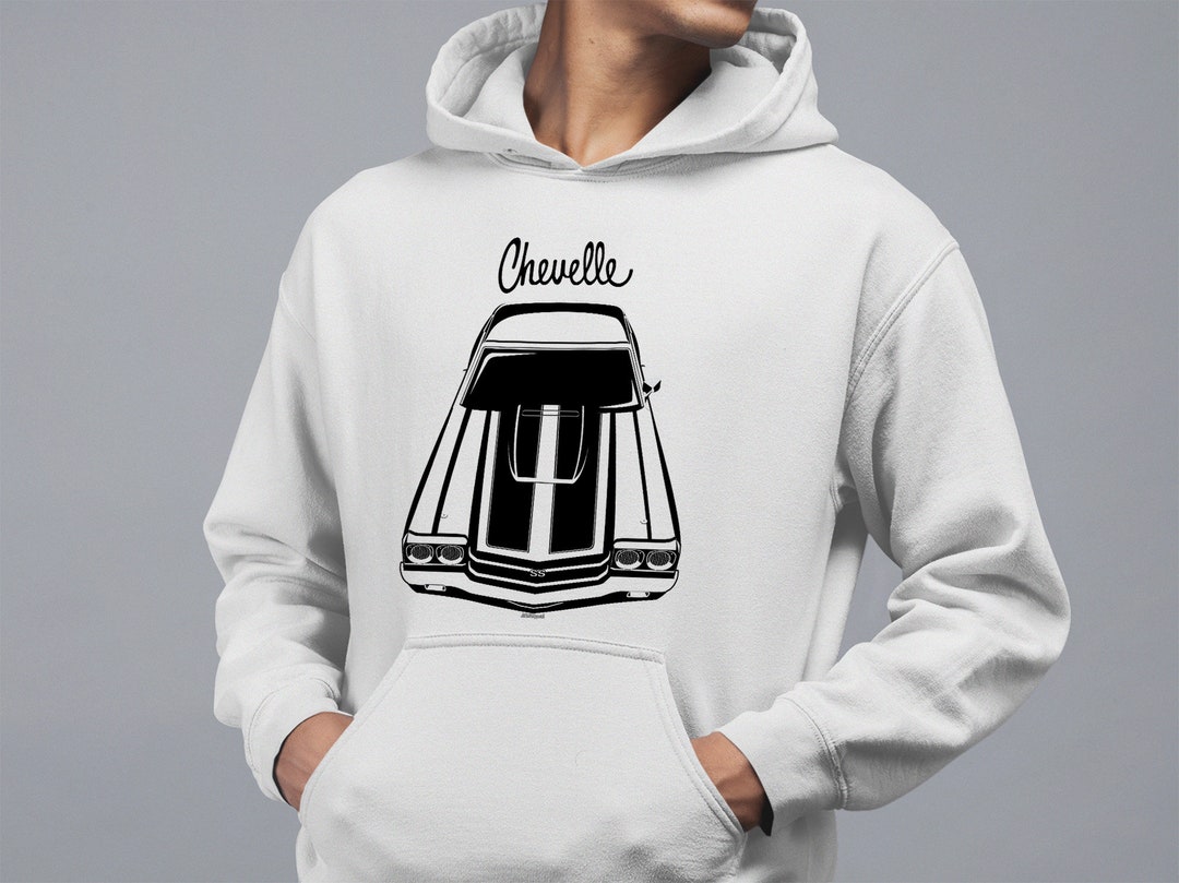 Chevrolet Chevelle SS 1970 Black Stripes Multi-color Hoodie Hooded ...