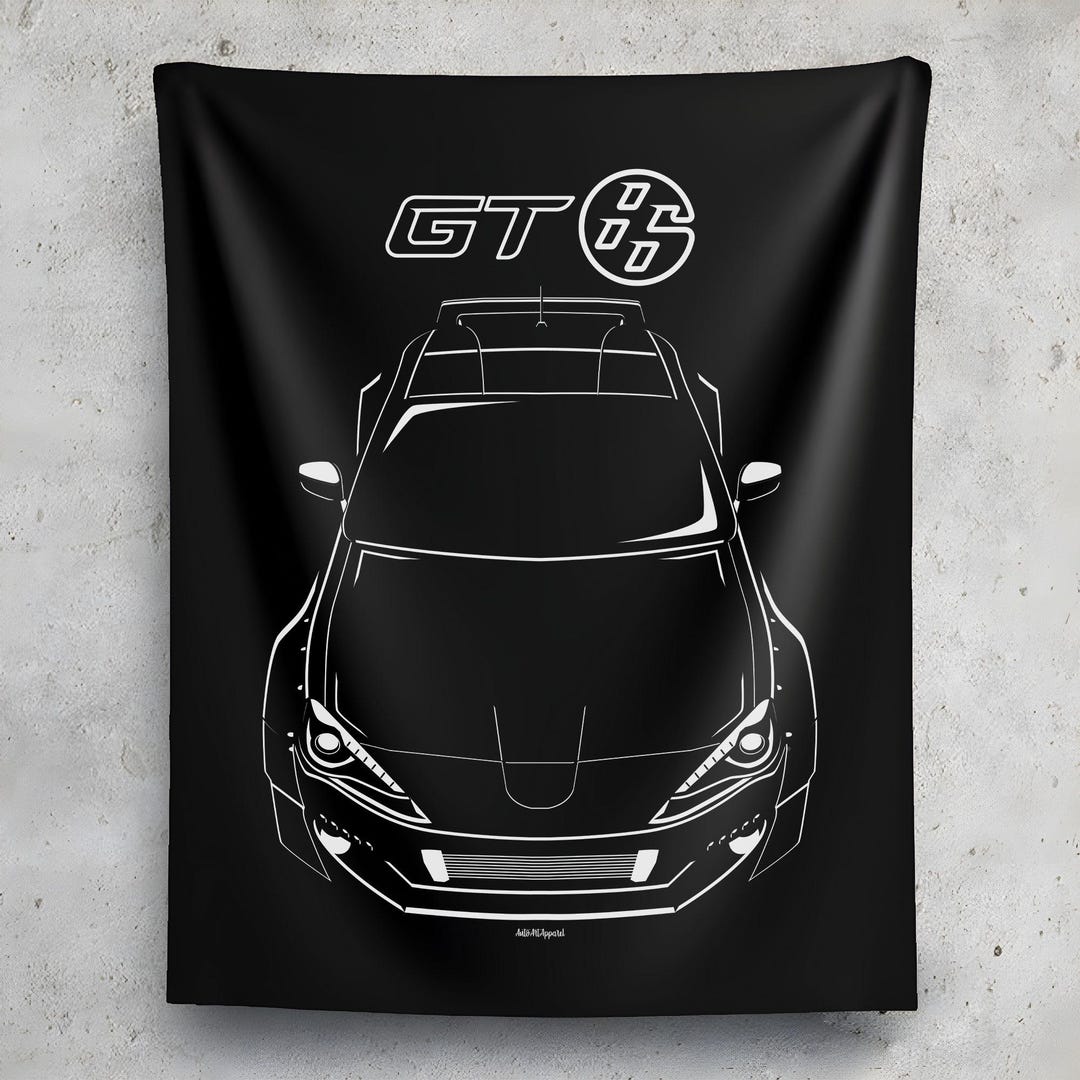 Toyota GT86 Body Kit Tapestry Wall Art JDM Decor Garage Wall Hangings ...