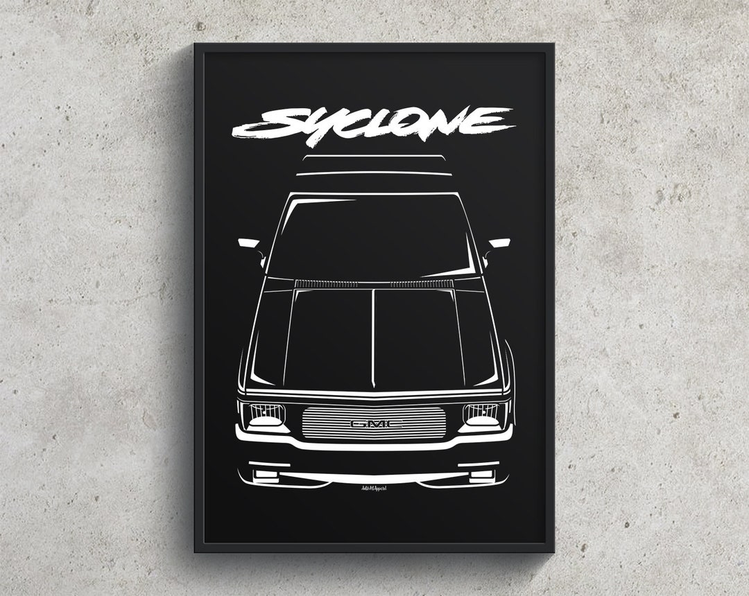 GMC Syclone 1991 Poster GMC Wall Art Gifts Syclone 1991 Print Garage ...