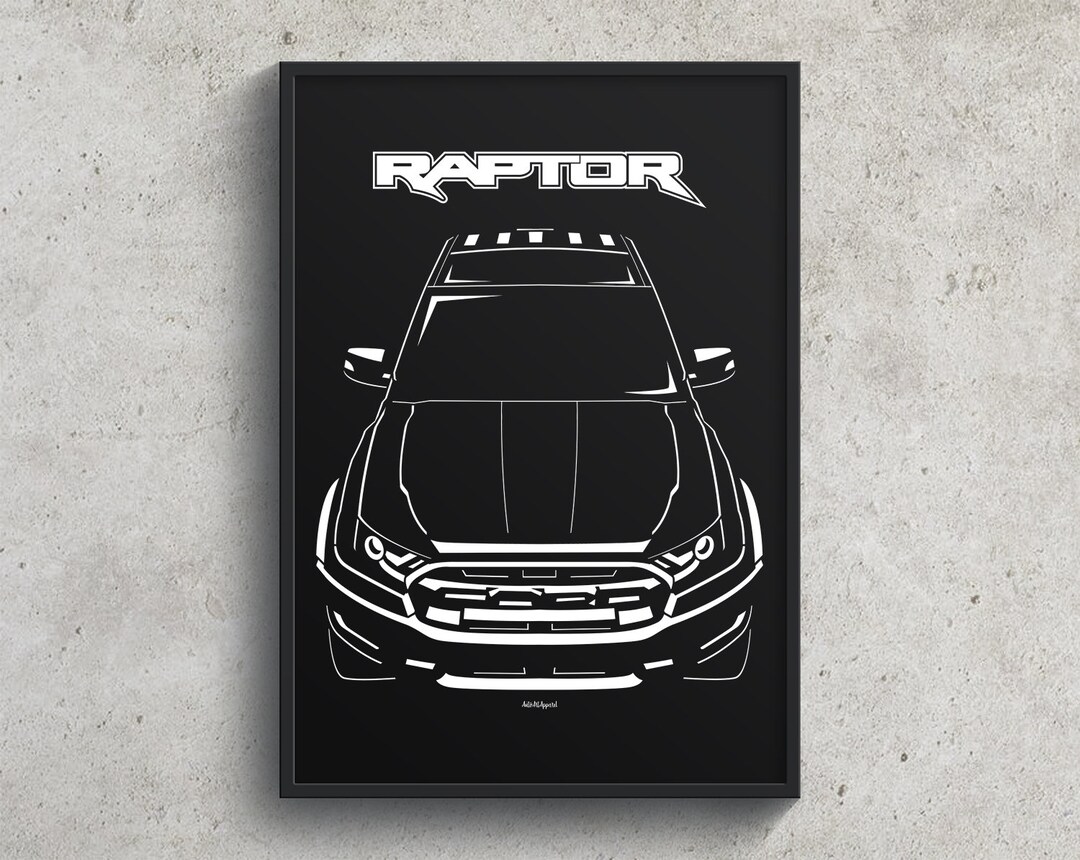 Ford Ranger Raptor 2019 2020 Poster Ranger Raptor Wall Art Gift Garage ...