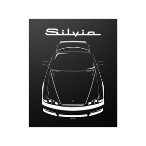 Nissan Silvia S14 1994 1998 Poster JDM Print Man Cave Decor Garage Wall ...