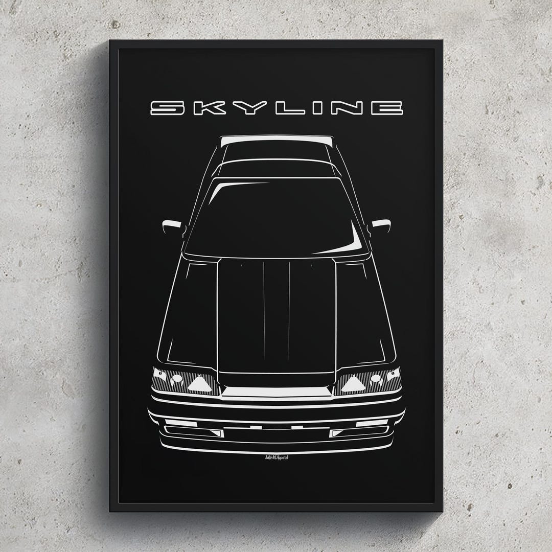 Nissan Skyline GTS R R31 Poster JDM Print Man Cave Decor Garage Wall ...