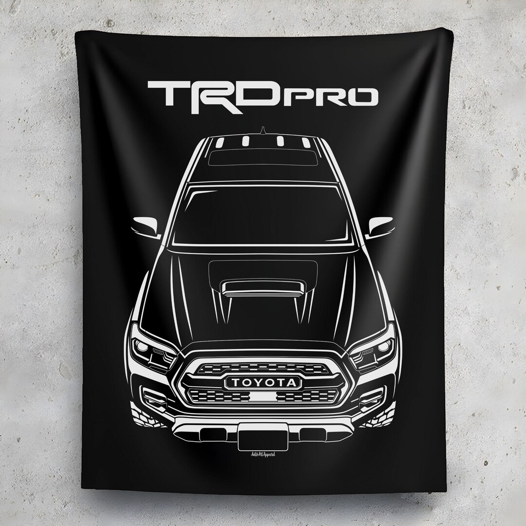 Toyota Tacoma TRD PRO 2017 2019 Tapestry Wall Art JDM Decor Garage Wall ...