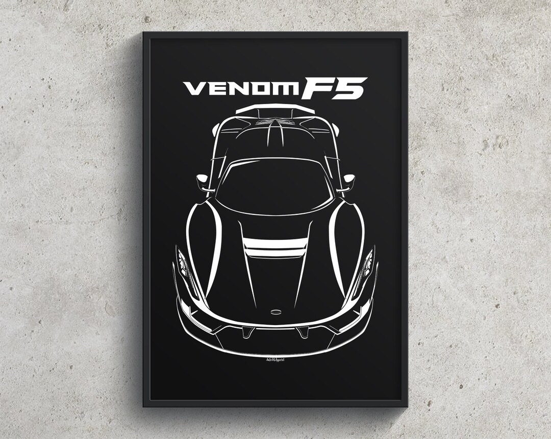 Hennessey Venom F5 Poster New Hennessey Print Garage Decor Wall Art ...