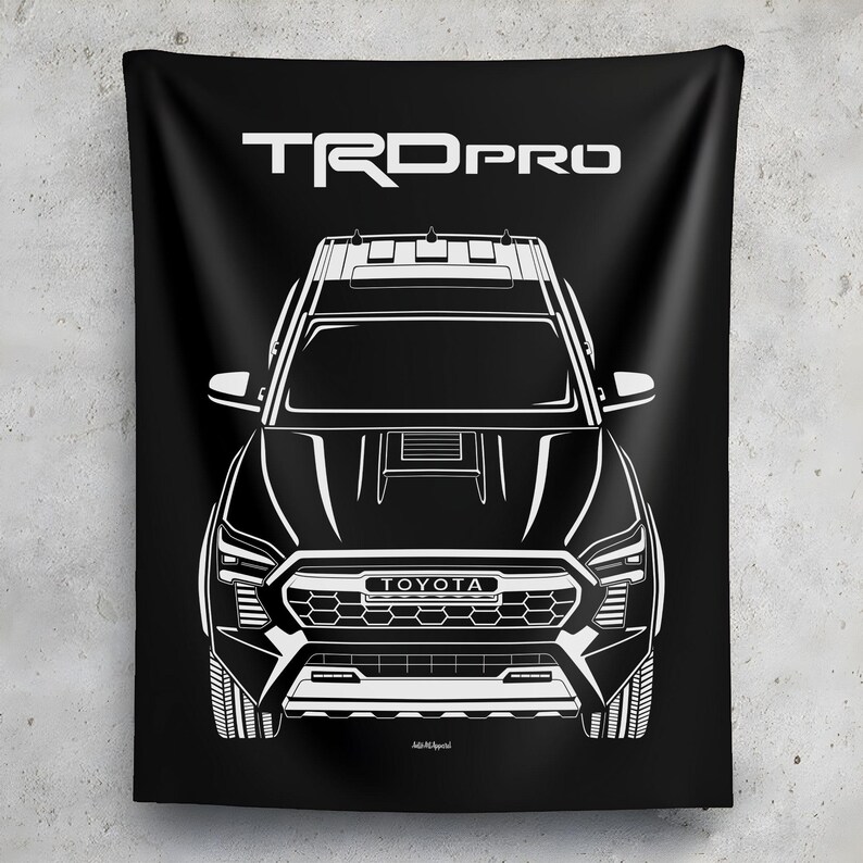 Toyota Tacoma Trd Tapestry - JDM Garage Wall Art - Water-resistant ...
